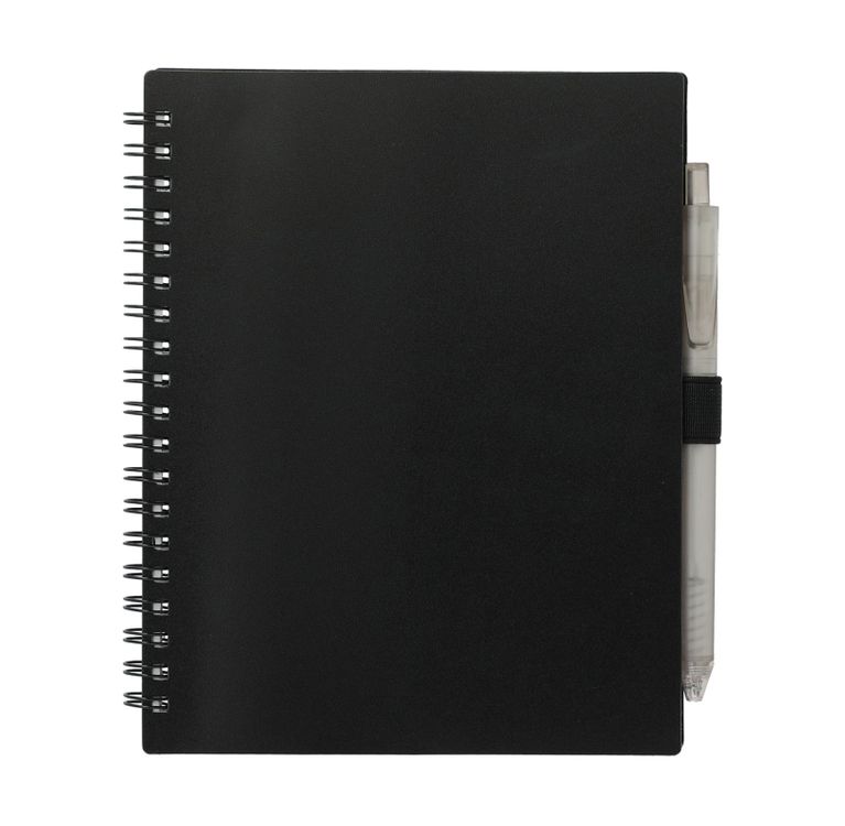 Recycled Spiral Notebook with Pen - Custom Branded Promotional ...