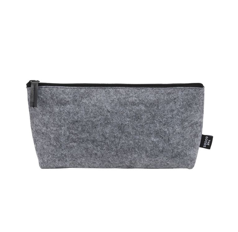 The Goods Recycled Felt Zippered Pouch - Branded Promotional Custom ...